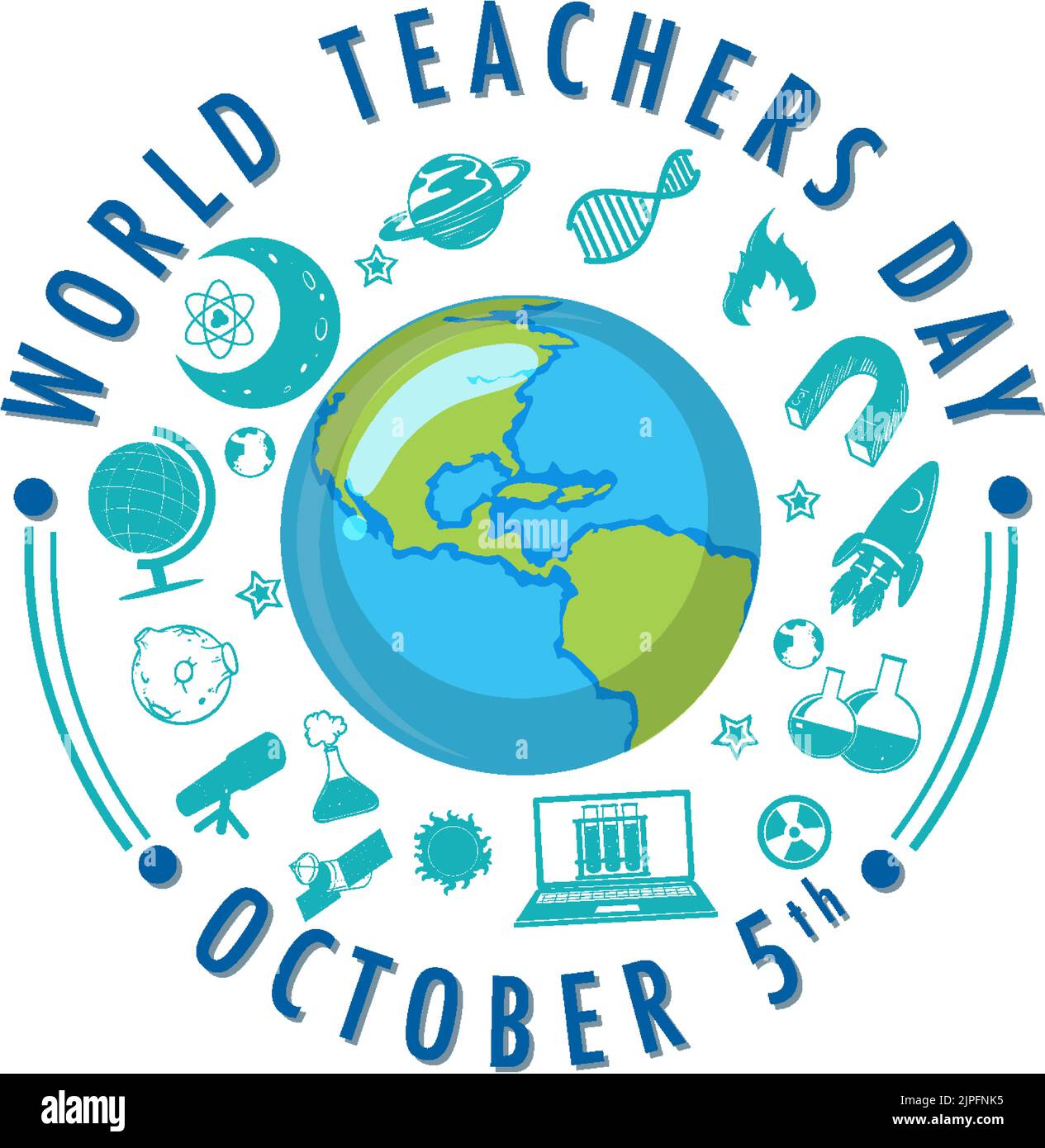 World Teachers Day Poster Design illustration Stock Vector Image & Art ...