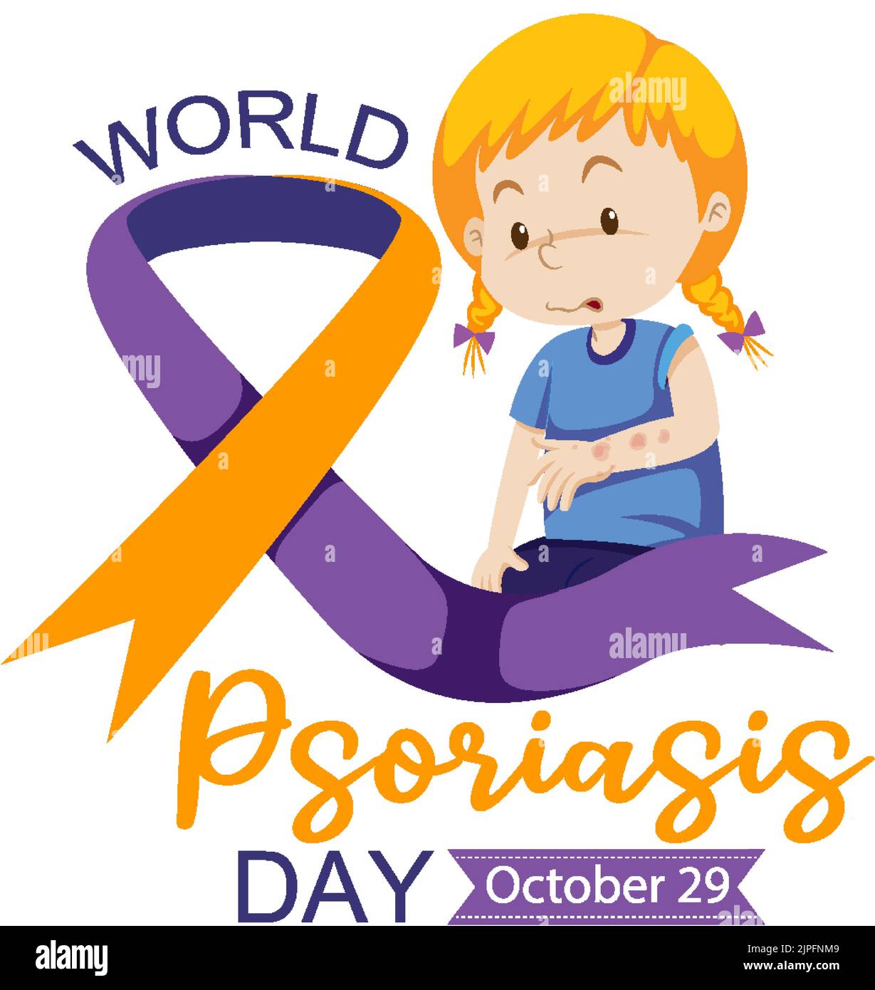 World Psoriasis Day Banner Design illustration Stock Vector Image & Art ...