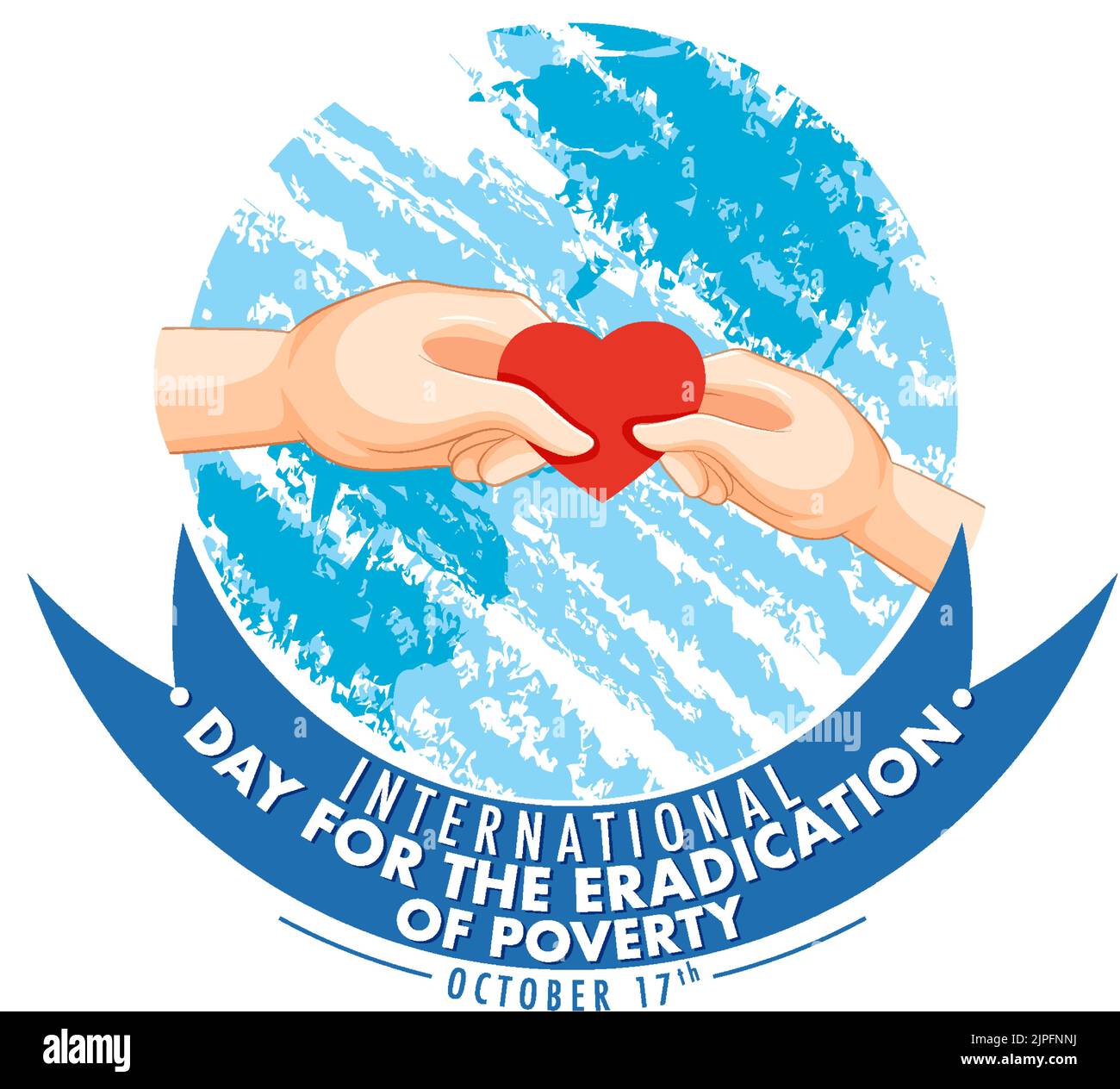 International Day For The Eradication Of Poverty Illustration Stock
