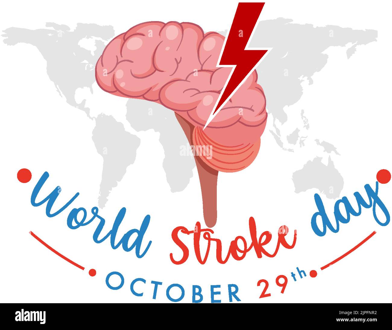 World Stroke Day Banner Design illustration Stock Vector Image & Art ...