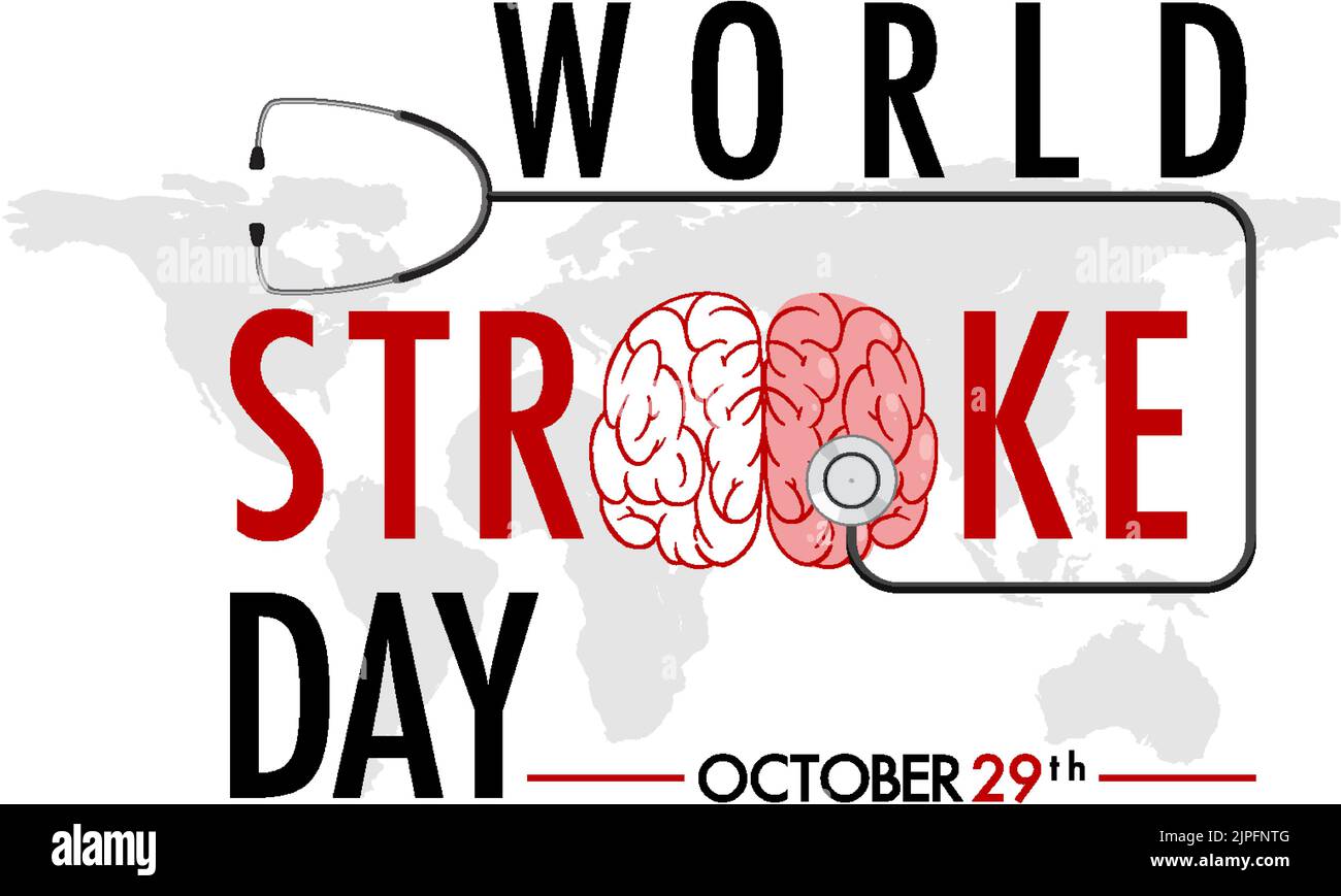 World Stroke Day Banner Design illustration Stock Vector Image & Art ...