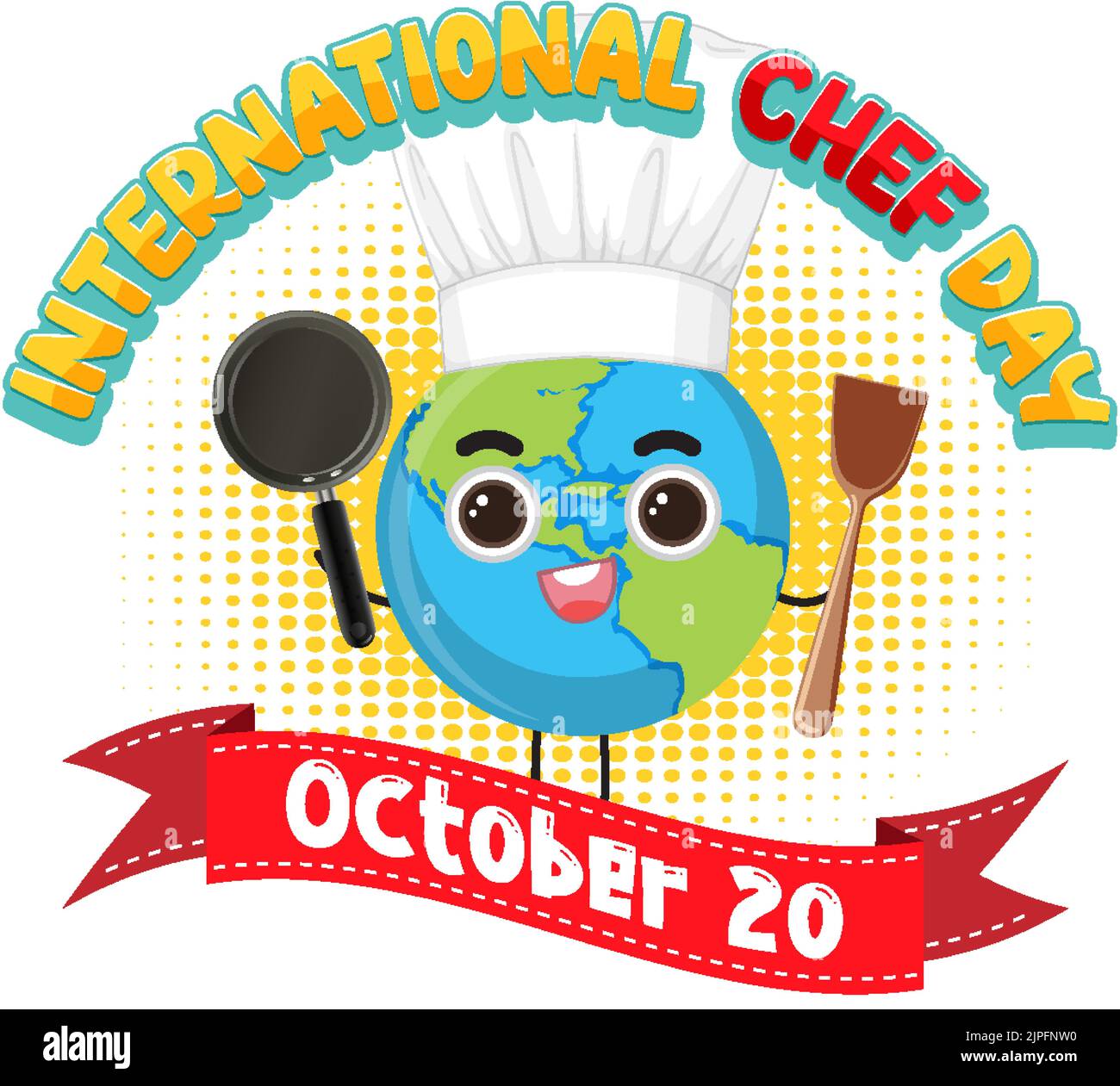 International Chef Day Poster Design illustration Stock Vector Image ...