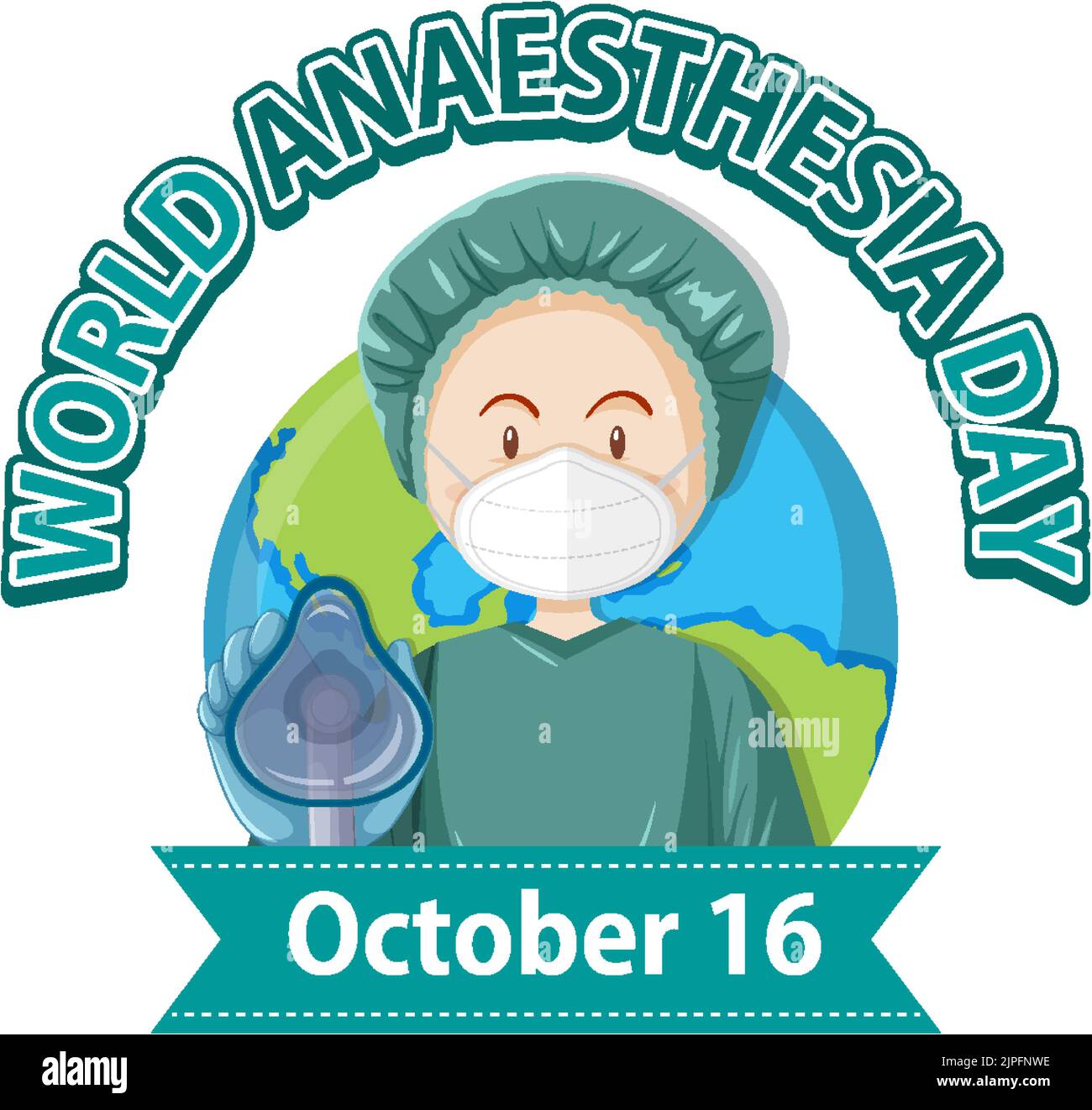 World Anaesthesia Day Logo Concept illustration Stock Vector Image ...