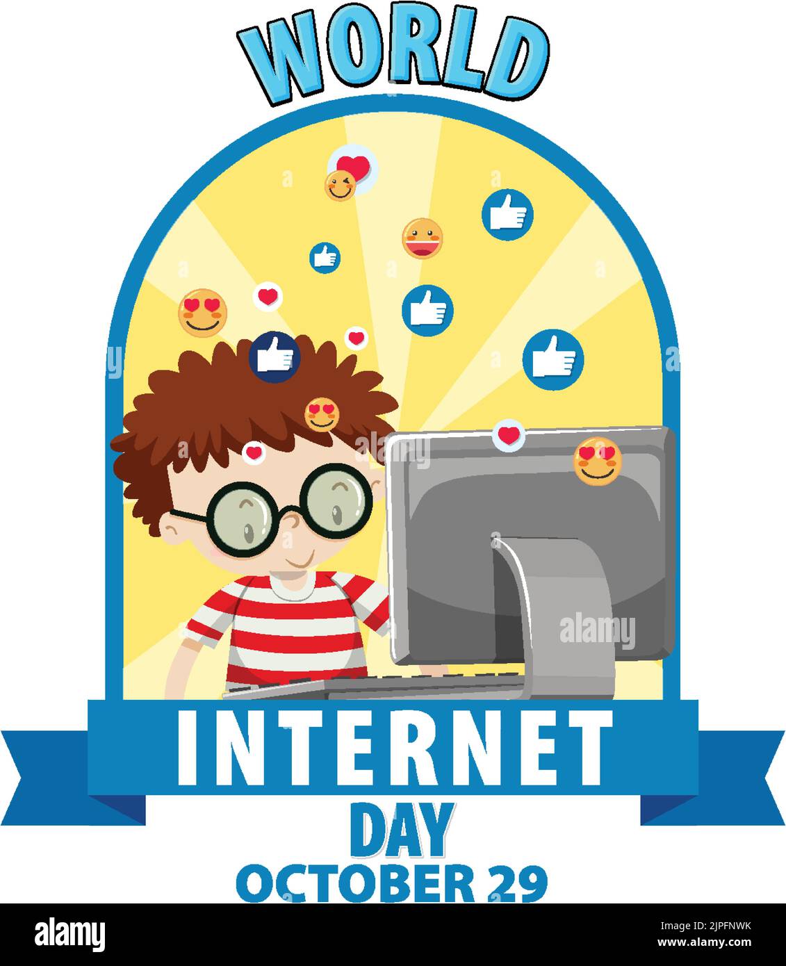 World Internet Day Banner Design illustration Stock Vector Image & Art ...