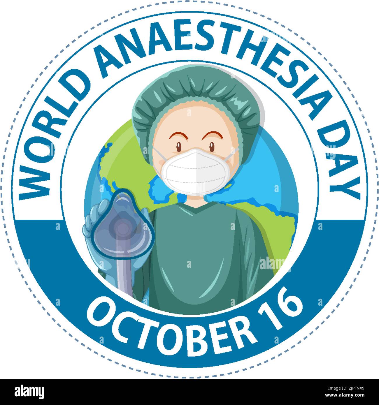 World Anaesthesia Day Logo Concept illustration Stock Vector Image ...