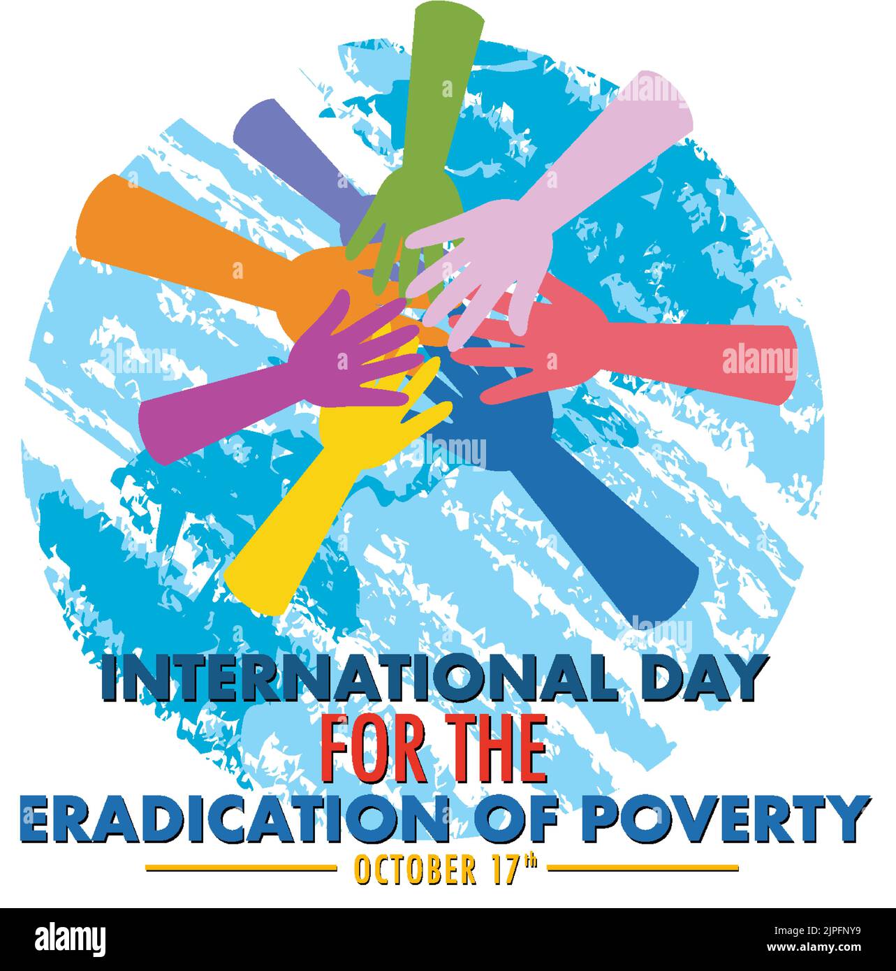 International Day For The Eradication Of Poverty illustration Stock ...