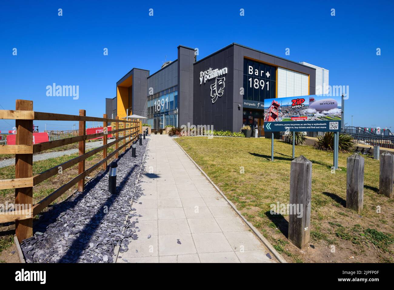 Rhyl, UK: Aug 11, 2022: The 1891 Restaurant and Bar is located in the ...