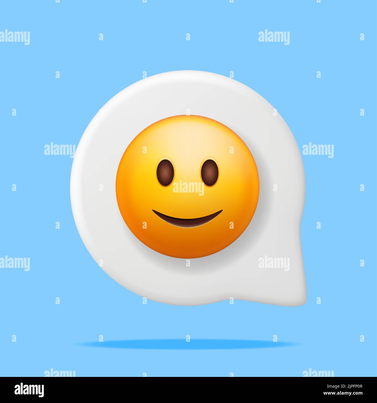 3D Yellow Happy Emoticon on Speech Bubble Stock Vector Image & Art - Alamy 3D Yellow Happy Emoticon on Speech Bubble Stock Vector Image & Art - Alamy