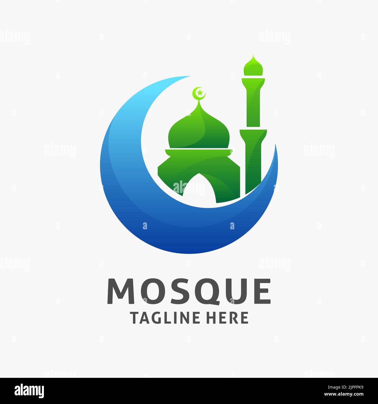 Islamic mosque logo design Stock Vector Image & Art - Alamy