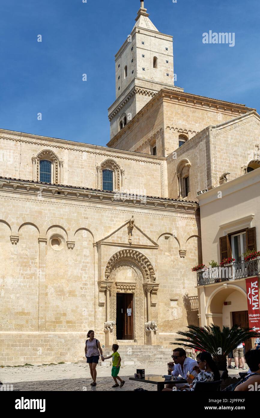 Cathedral square in matera hi-res stock photography and images - Alamy