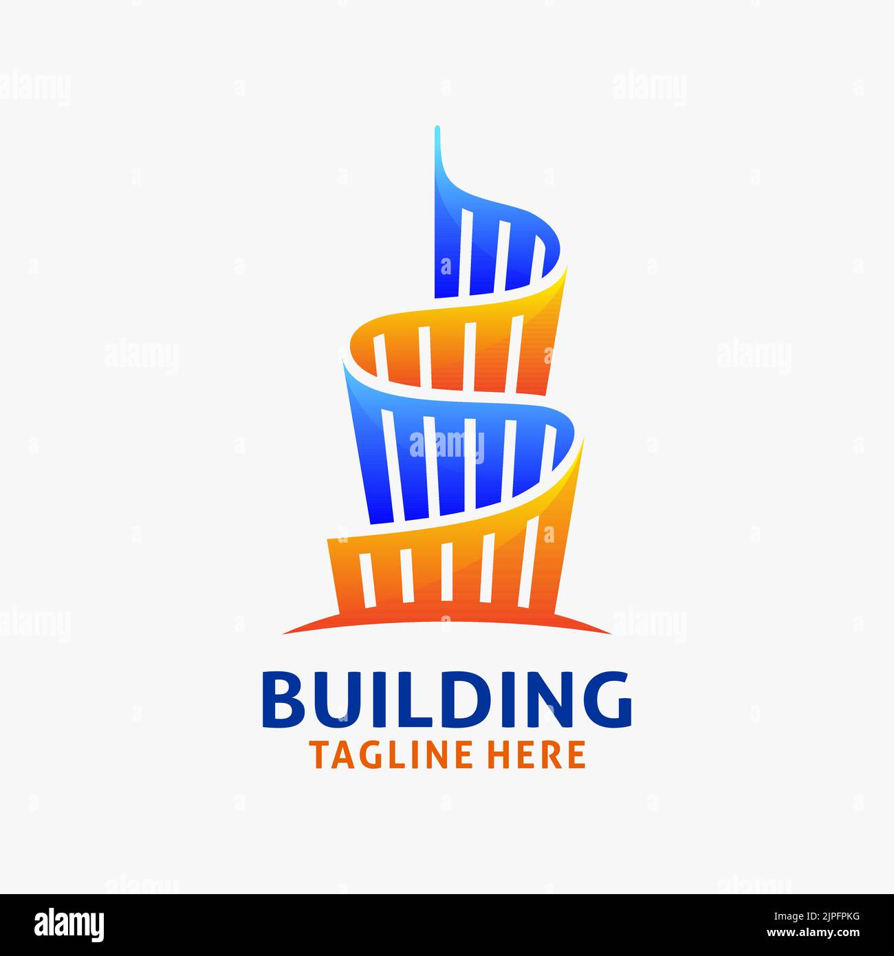 Tower building logo design. City building architecture logo design ...