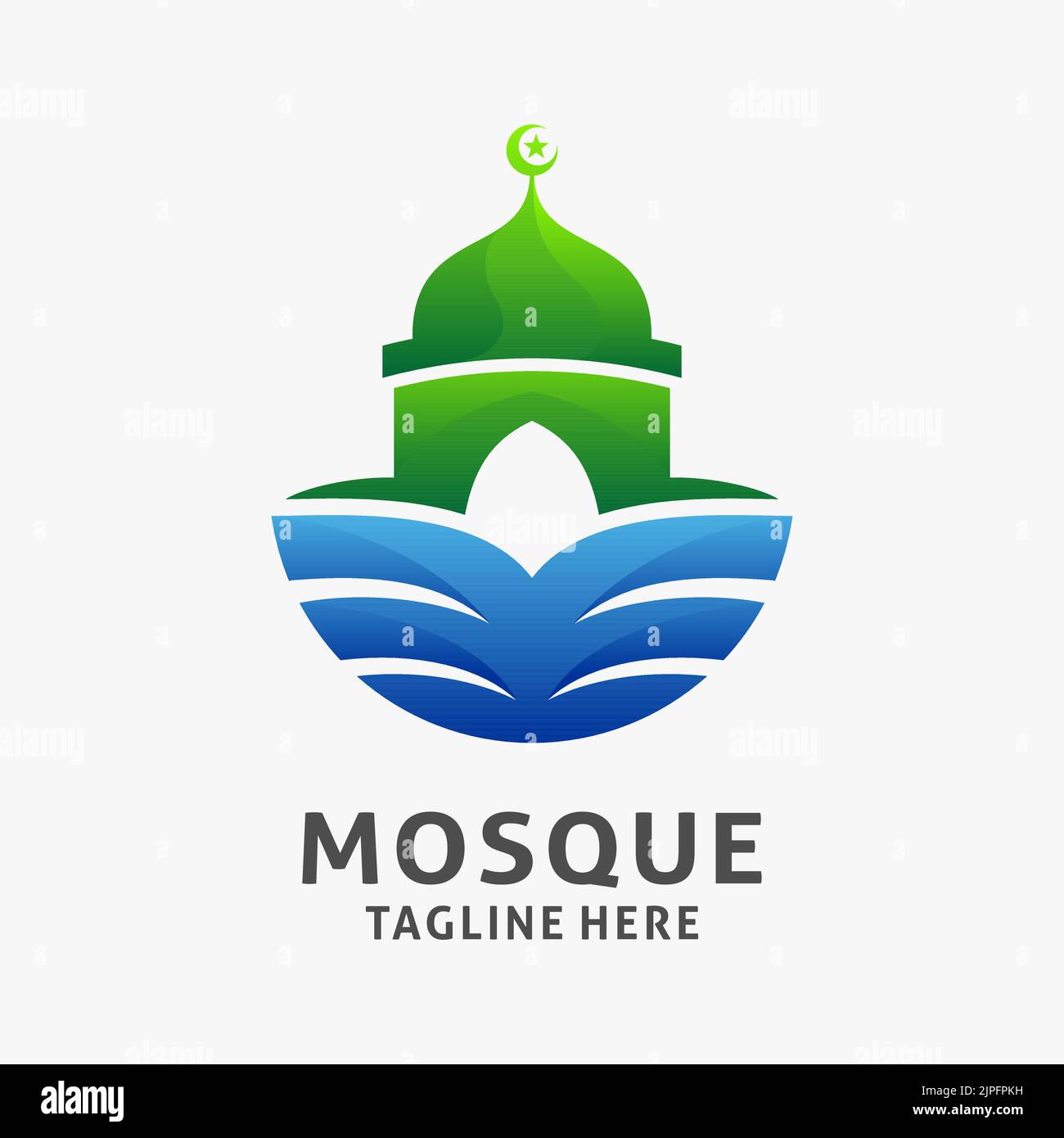 Islamic mosque logo design Stock Vector Image & Art - Alamy