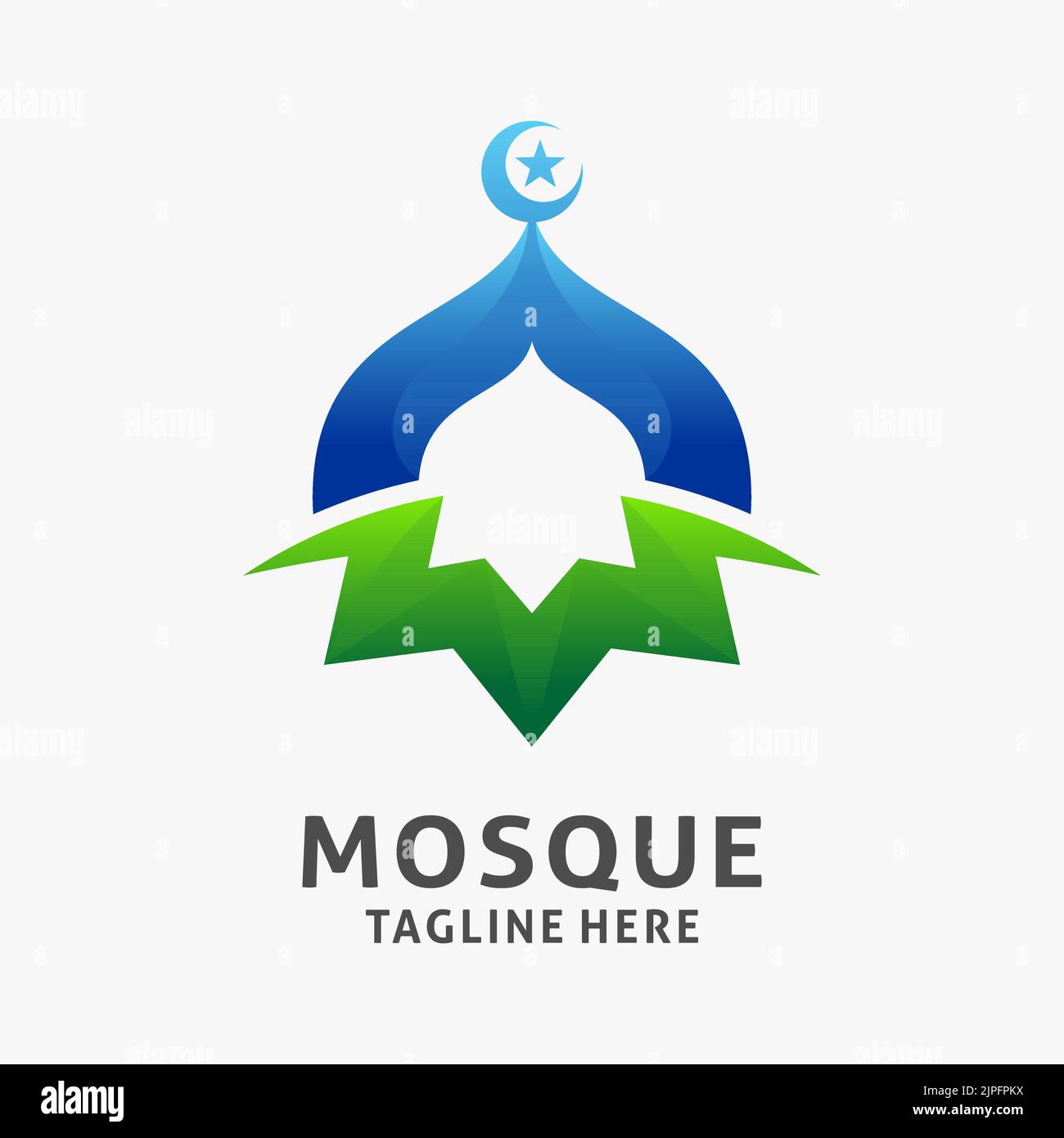 Islamic mosque logo design Stock Vector Image & Art - Alamy