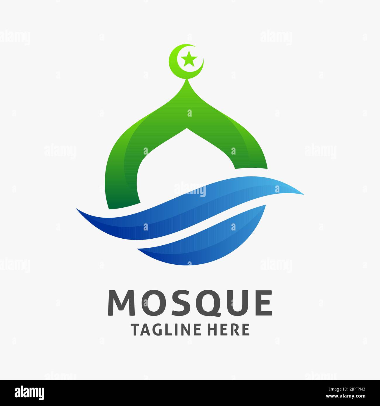 Unique islamic logo Stock Vector Images - Alamy