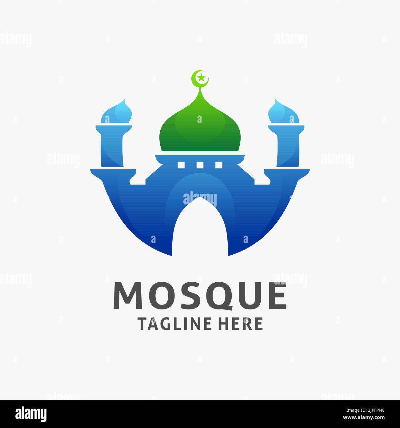 Islamic mosque logo design Stock Vector Image & Art - Alamy