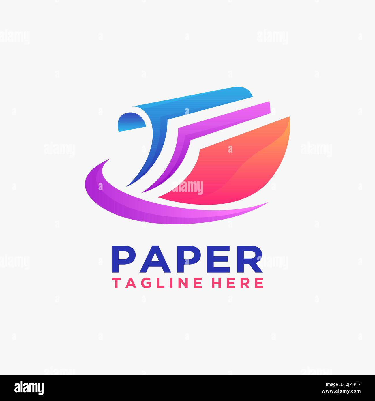Creative paper logo design Stock Vector Image & Art - Alamy