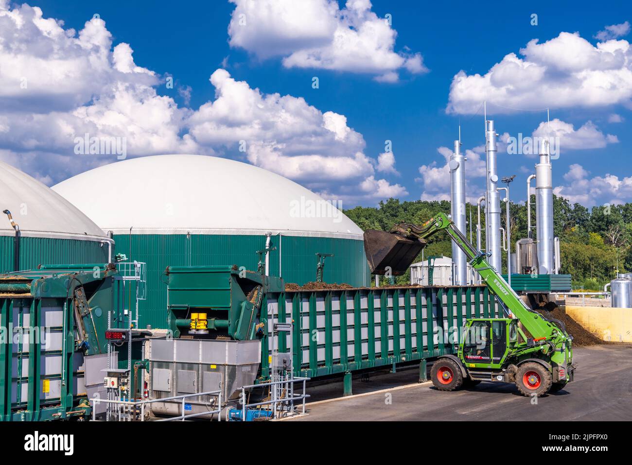 Torgelow, Germany. 16th Aug, 2022. The biogas plant in Torgelow. The ...