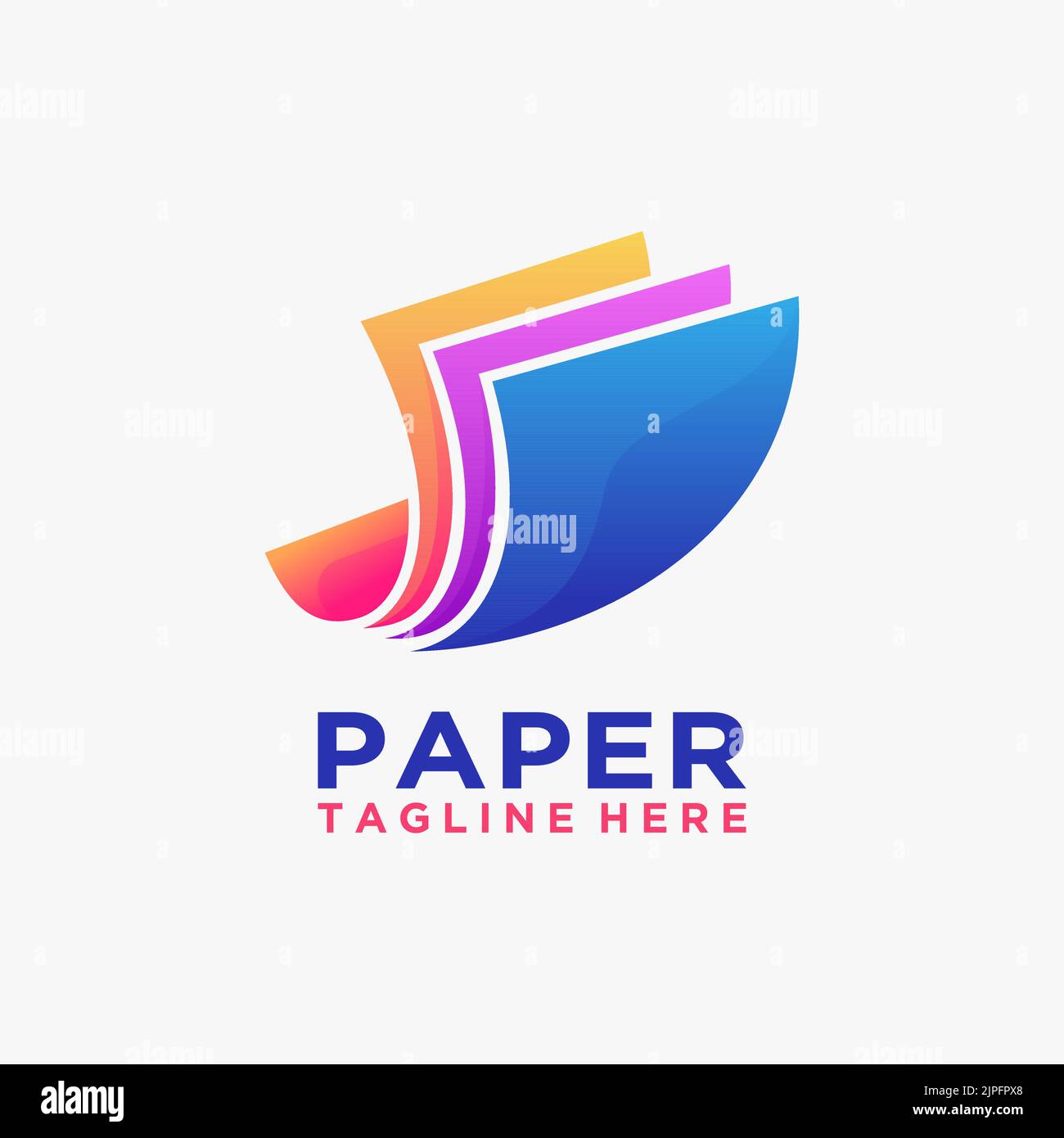 Creative paper logo design Stock Vector Image & Art - Alamy