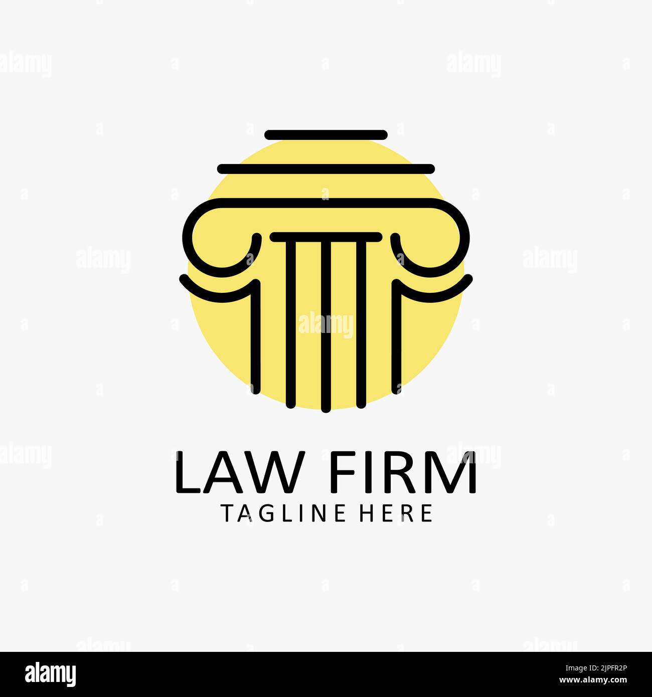 Pillar law firm logo design Stock Vector Image & Art - Alamy