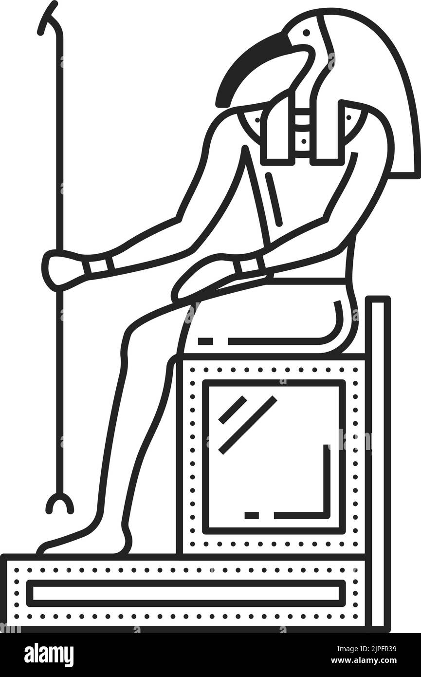 Egyptian God Thoth Drawing