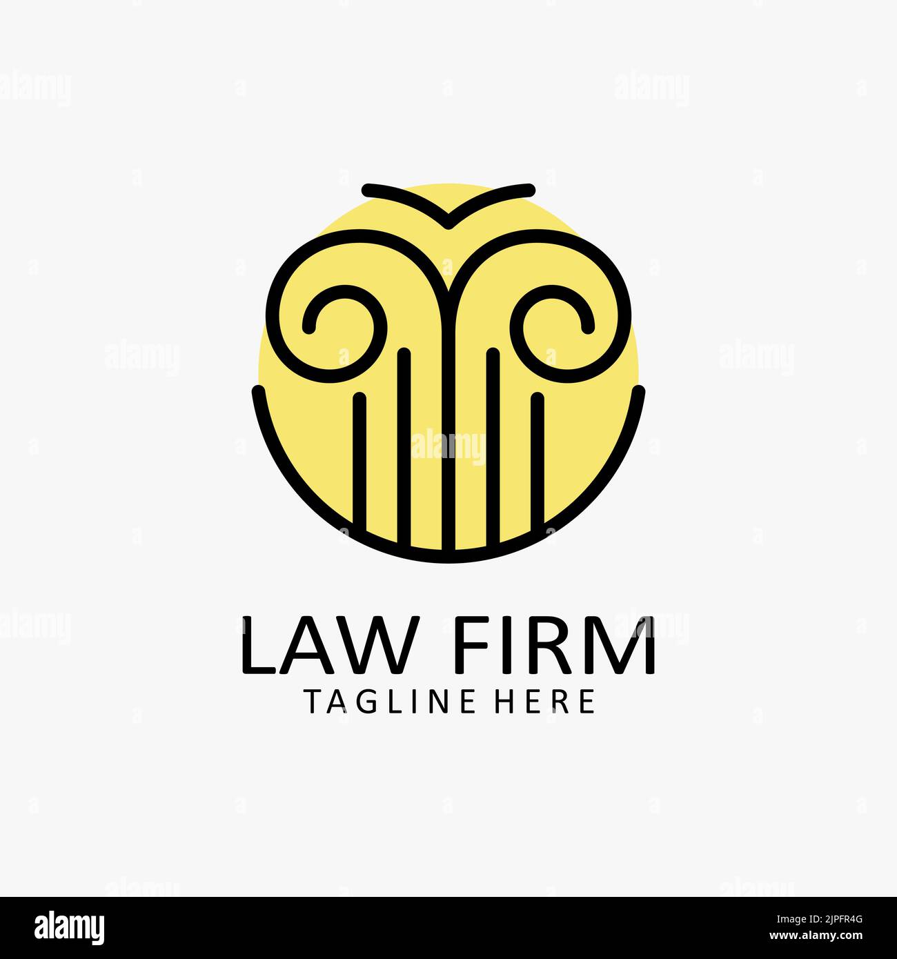 Pillar law firm logo design Stock Vector Image & Art - Alamy