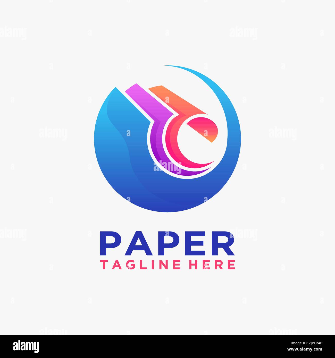 Creative paper logo design Stock Vector Image & Art - Alamy