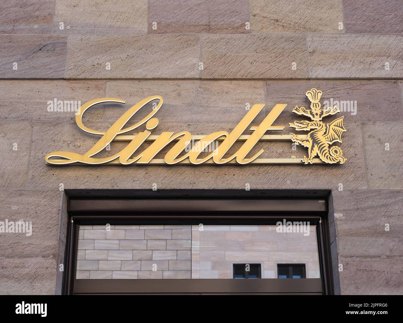 NUERNBERG, GERMANY - CIRCA JUNE 2022: Lindt storefront sign Stock Photo ...