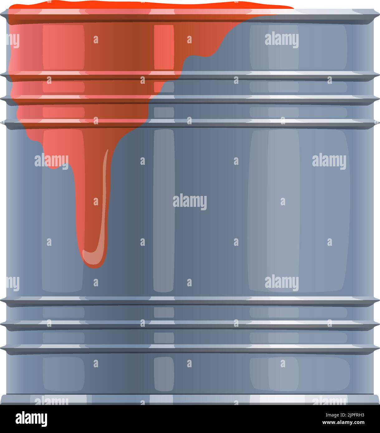 Paint bucket for painting and finishing or construction works, vector ...