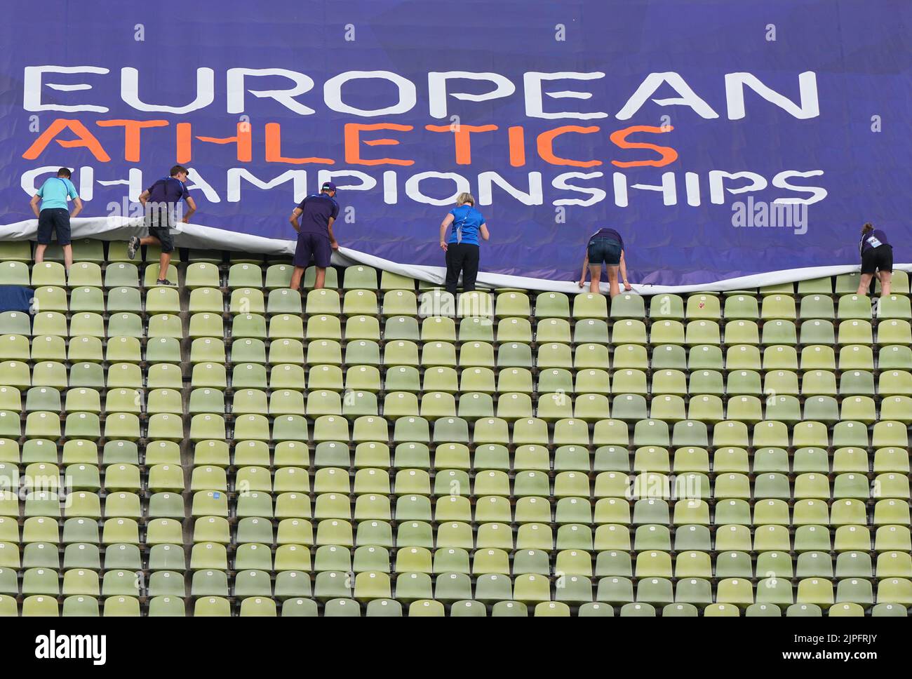 Munich, Germany. 17th Aug, 2022. The Olympic Stadium is the venue for ...