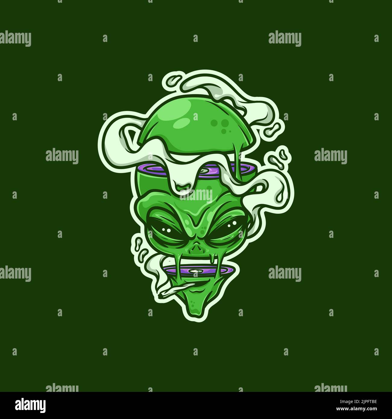 Joint smoking weed Stock Vector Images - Alamy