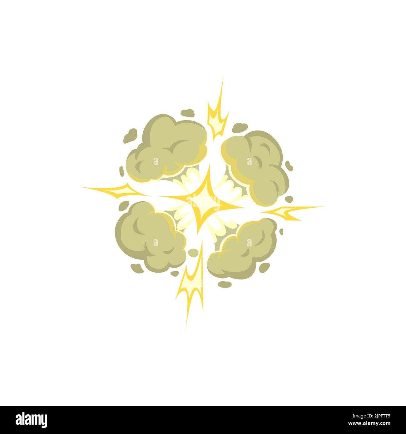 Atom bomb explosion mushroom clouds, exploding effect with smoke cloud ...