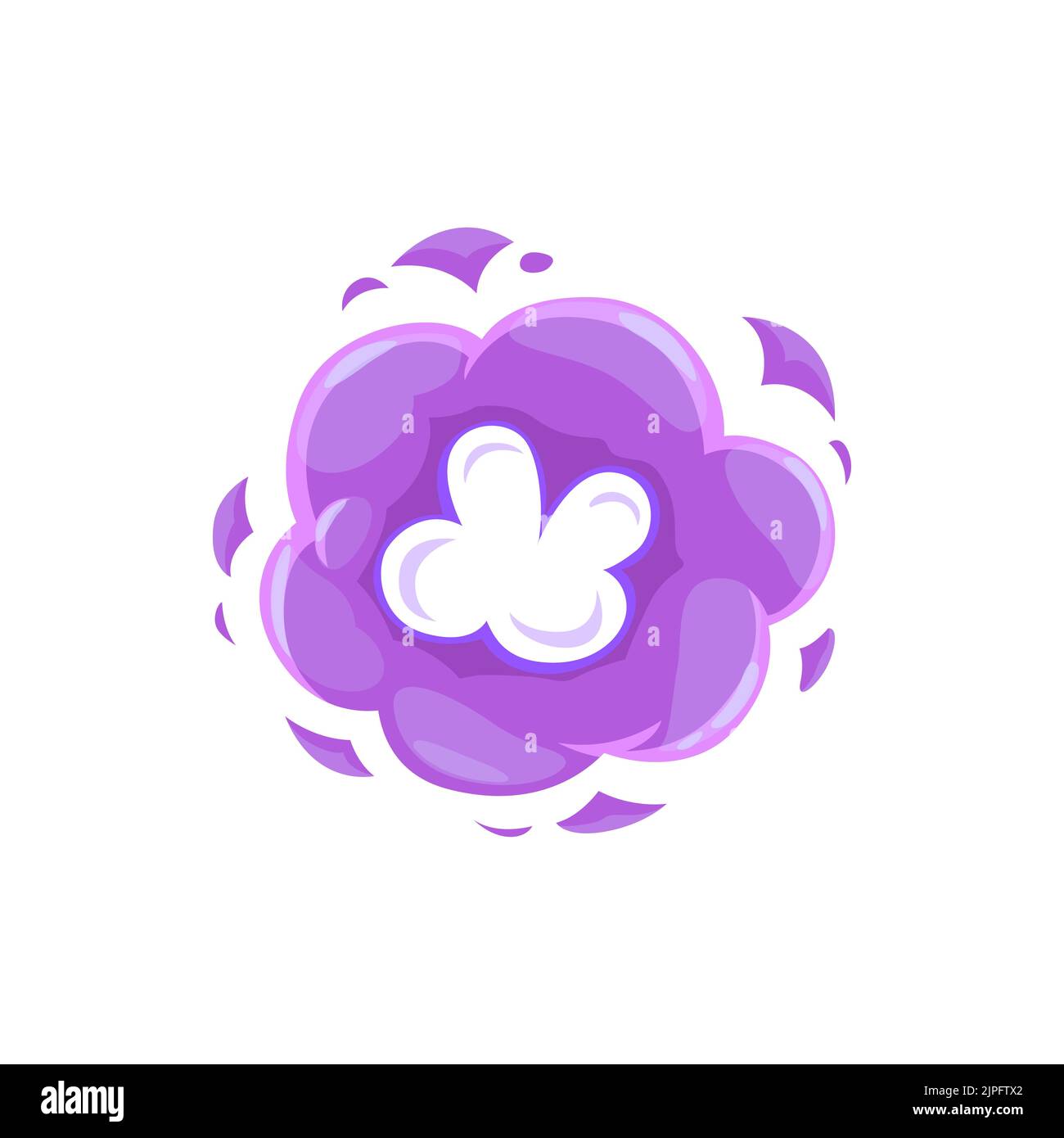 Radiation burst sign, atomic radioactive crash isolated bomb burst ...