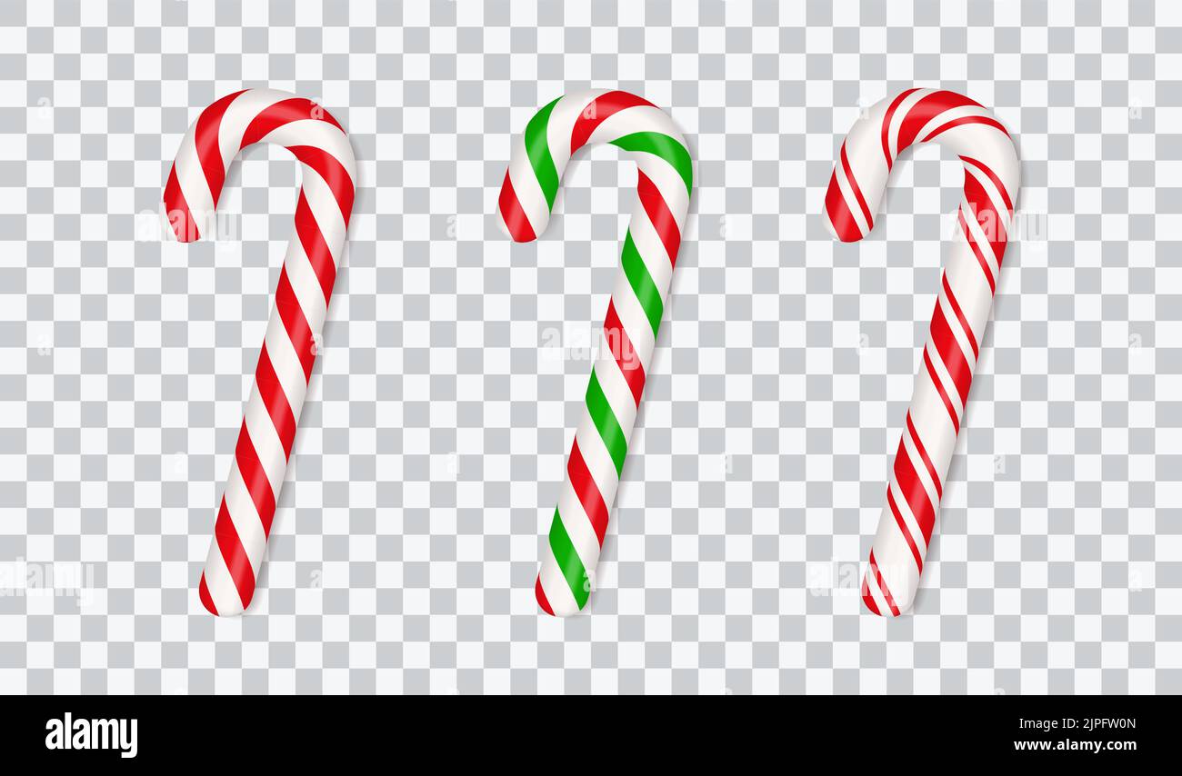 Christmas candy canes. Christmas stick. Traditional xmas candy with red ...