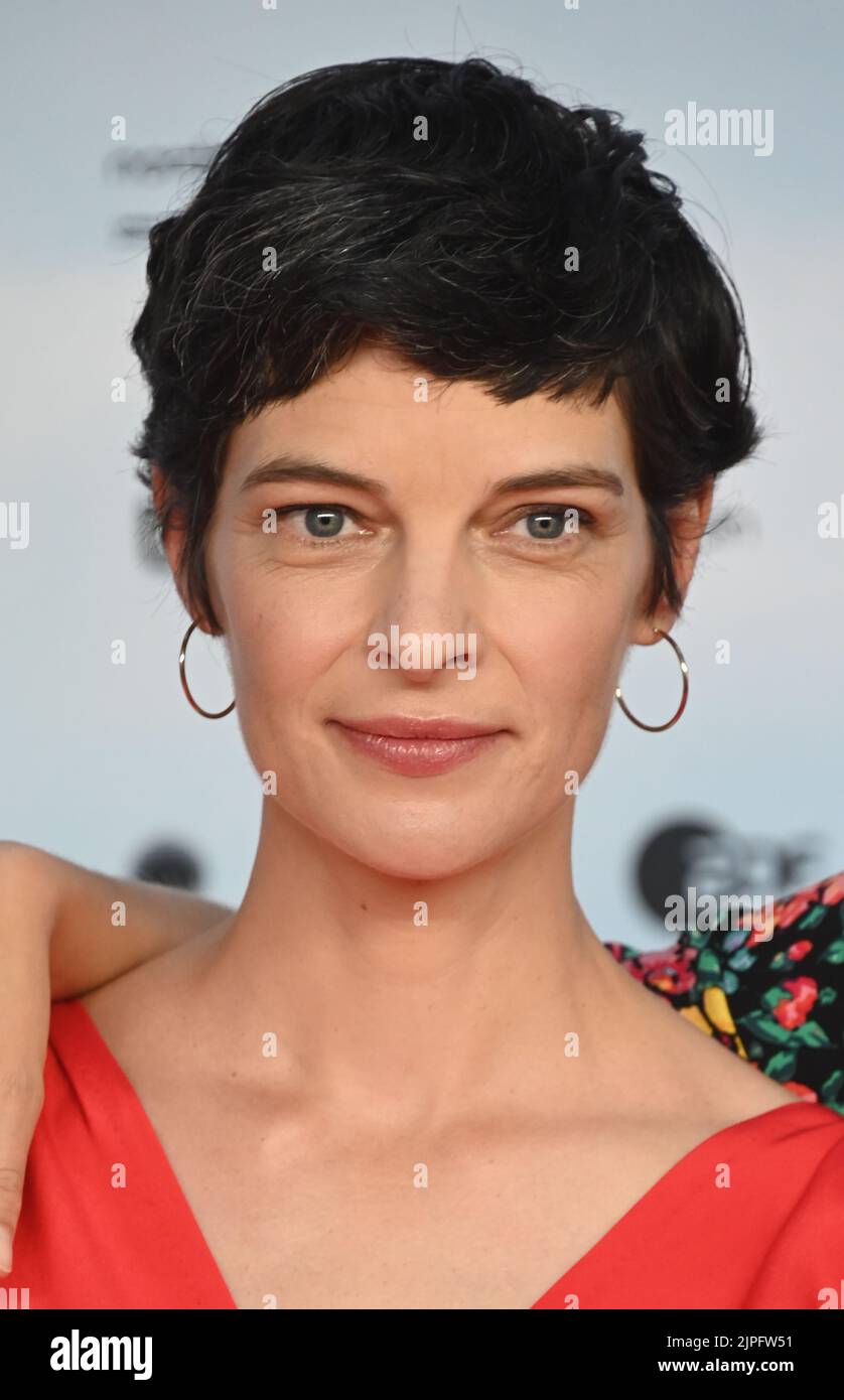 Cologne, Germany. 13th Aug, 2022. Actress Sarah Hostettler comes to the ...
