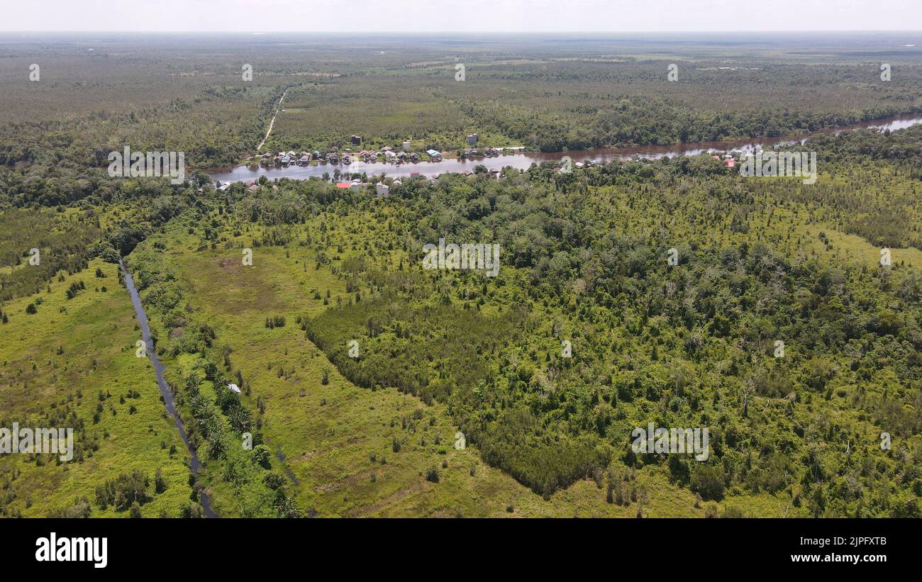 Talekung Punei Village, Kapuas Regency of Central Kalimantan Stock ...