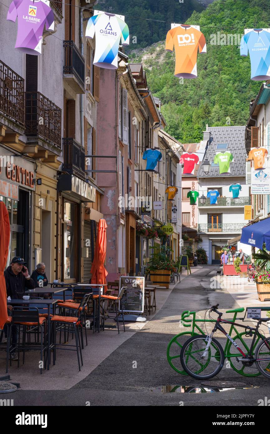 Le Bourg d'Oisans, town known for the Tour de France and as entrance to the National Park des ...
