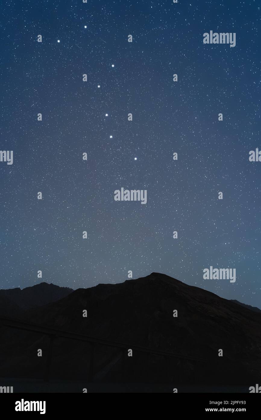 A vertical shot of star constellations on a beautiful night Stock Photo ...