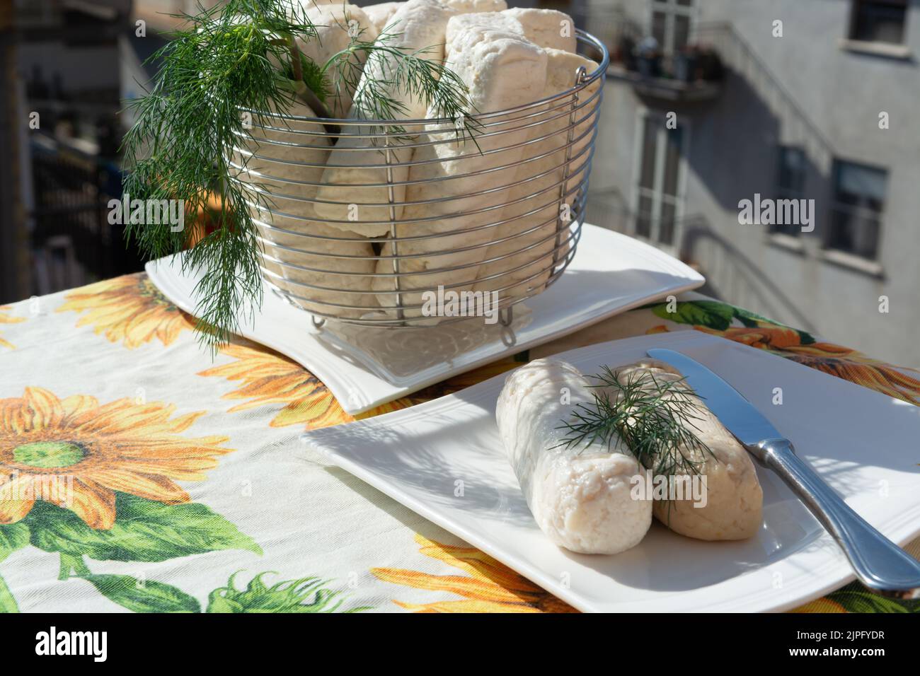 Artisan homemade organic white hard goat cheese from small goat farm in ...