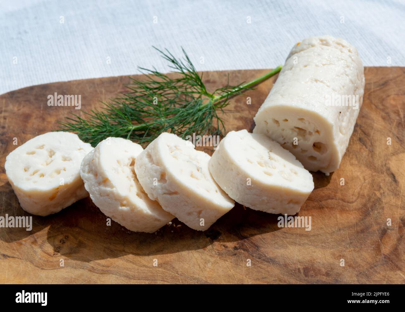 Artisan homemade organic white hard goat cheese from small goat farm in ...