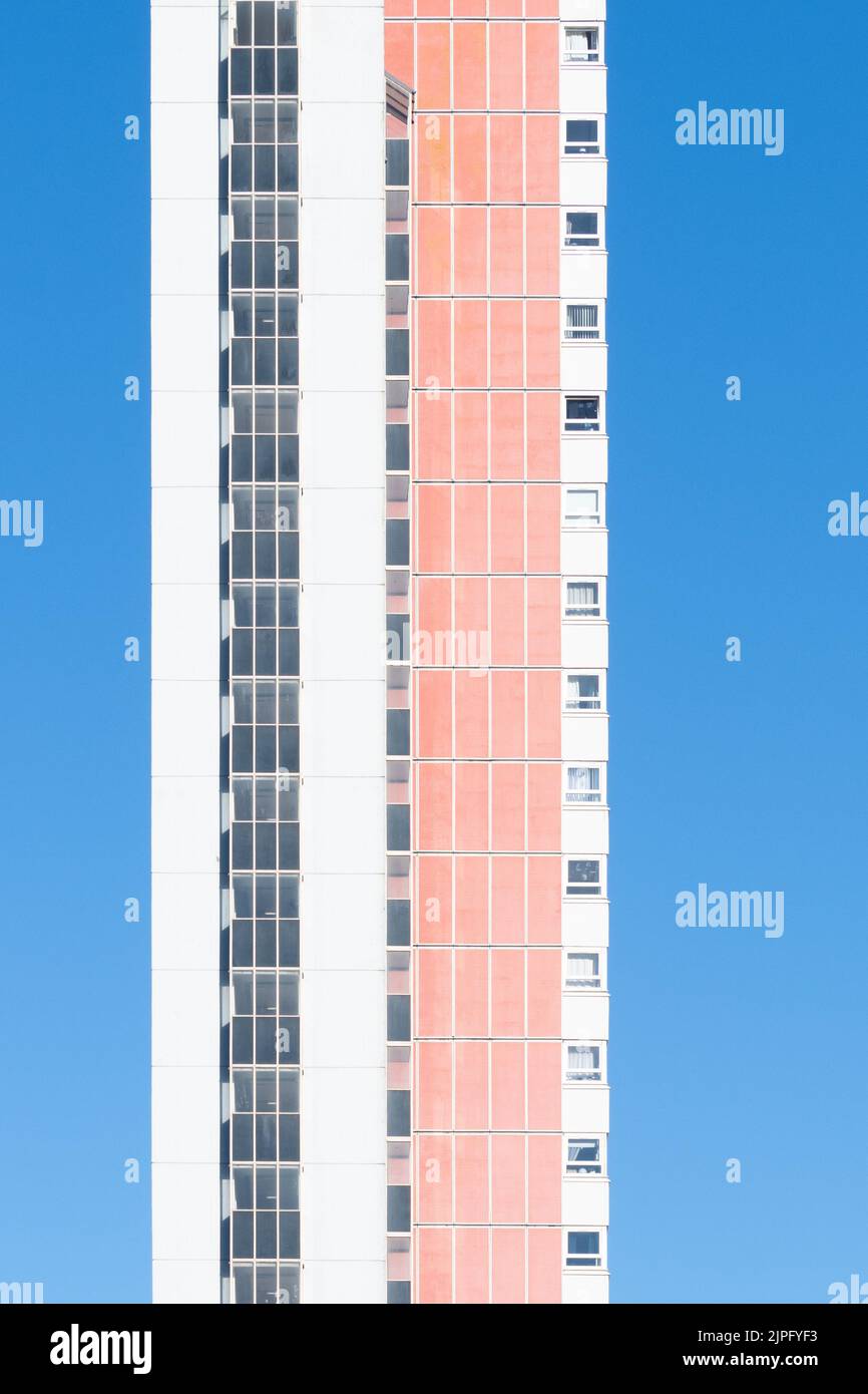 Anniesland Court high rise residental brutalist building, Anniesland ...