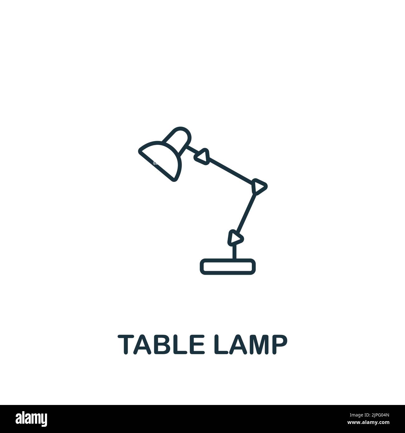 Table Lamp icon. Line simple Table Lamp icon for templates, web design ...