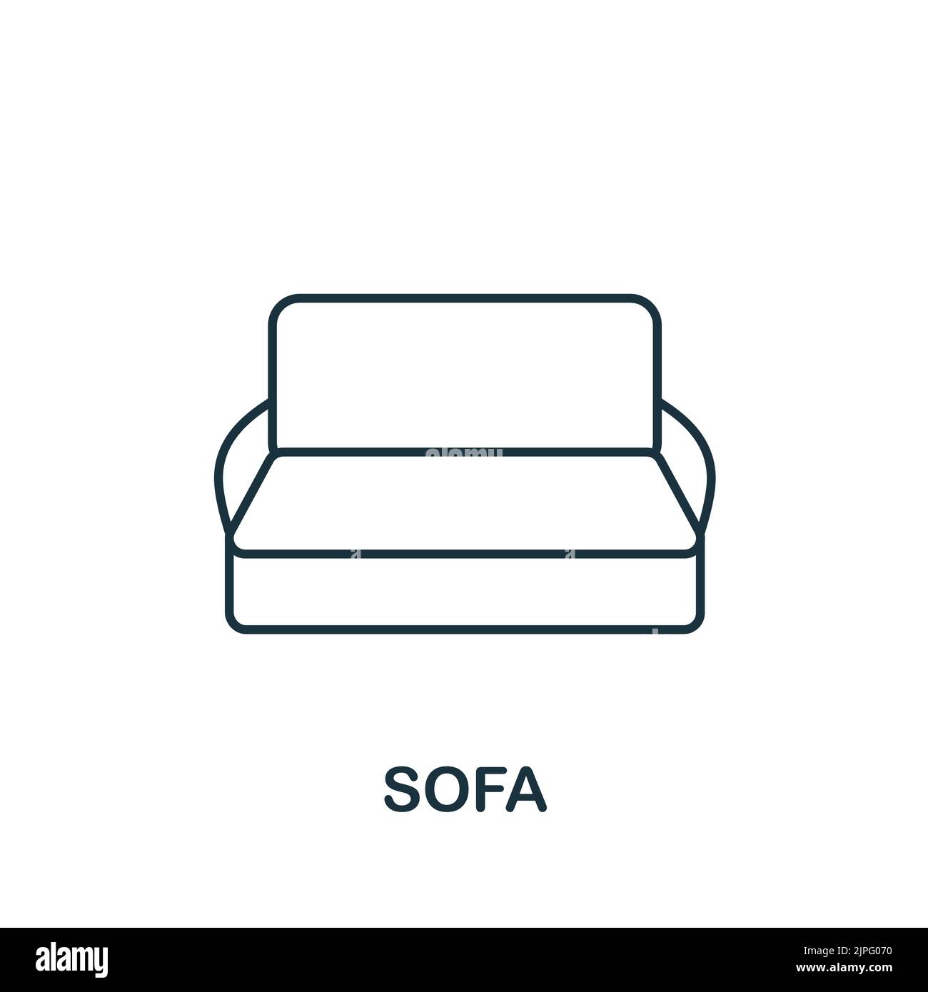 Sofa icon. Line simple Sofa icon for templates, web design and ...