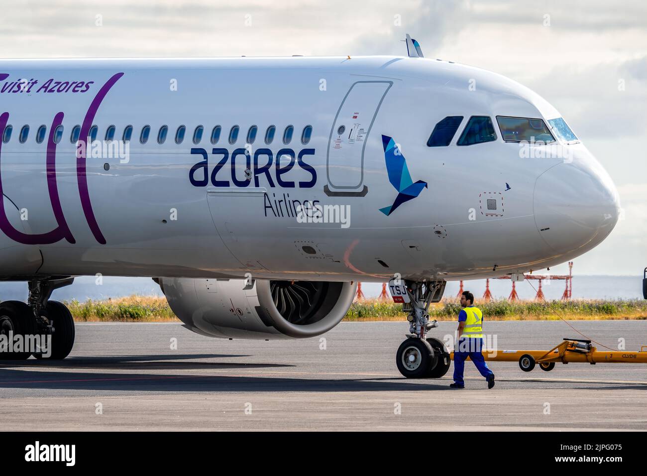 Ponta Delgada, Portugal - July 9, 2022: Azores Airlines Airbus A321 ...