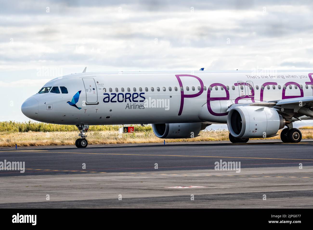 Ponta Delgada, Portugal - July 9, 2022: Azores Airlines Airbus A321 ...