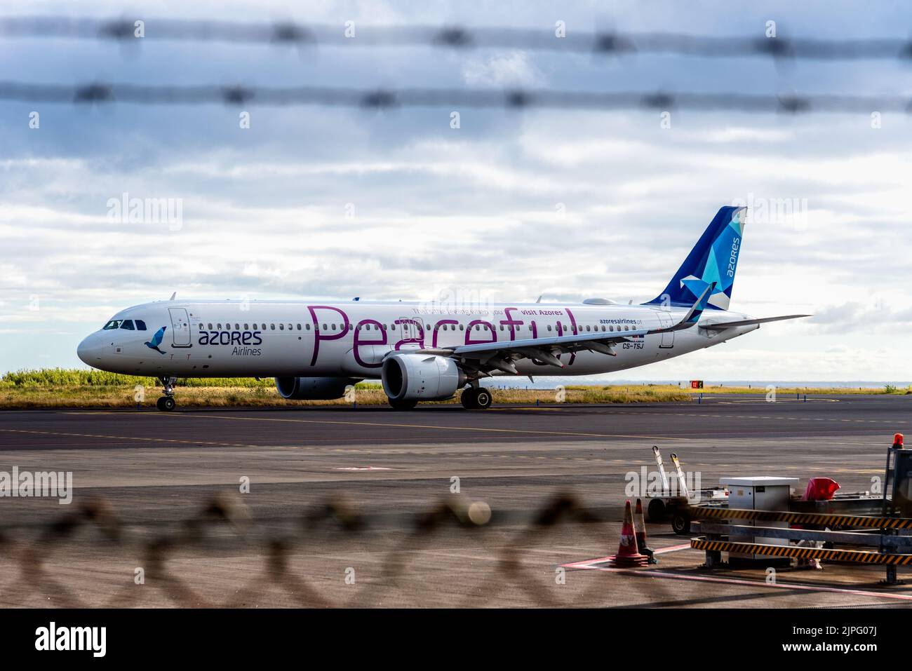 Ponta Delgada, Portugal - July 9, 2022: Azores Airlines Airbus A321 ...