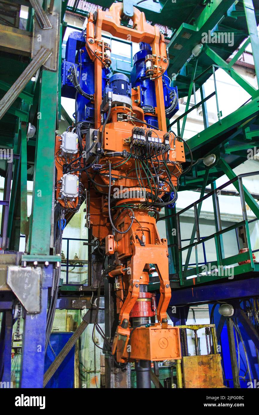 Close up of oil drill rig pump Stock Photo - Alamy