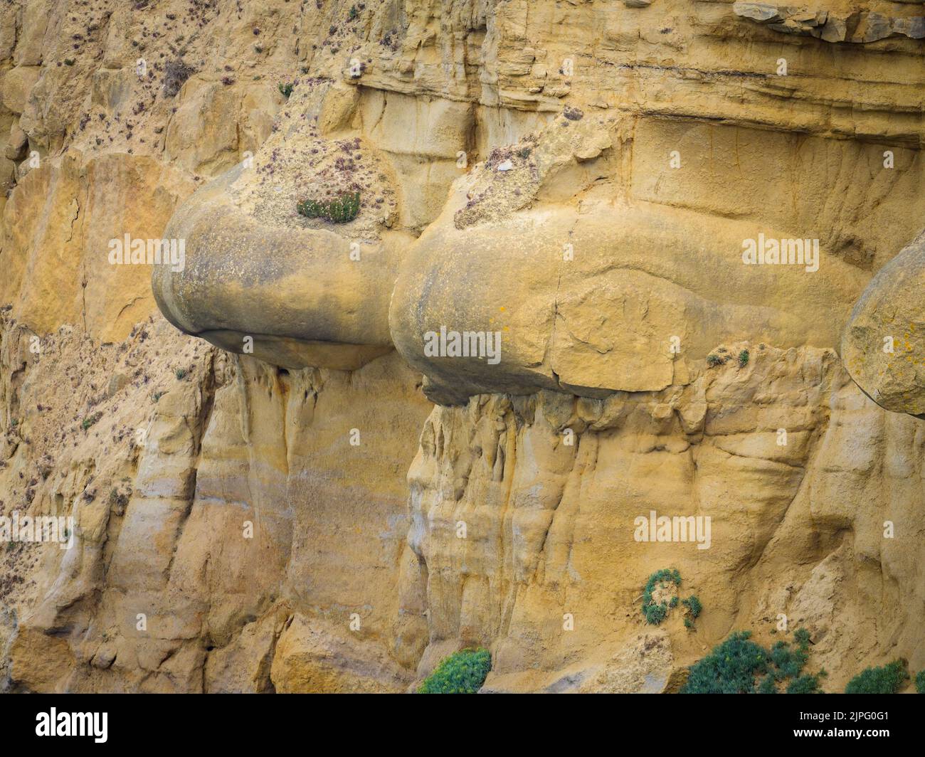 Coast near Cap Gris Nez in northern France on a calm cloudy day in ...
