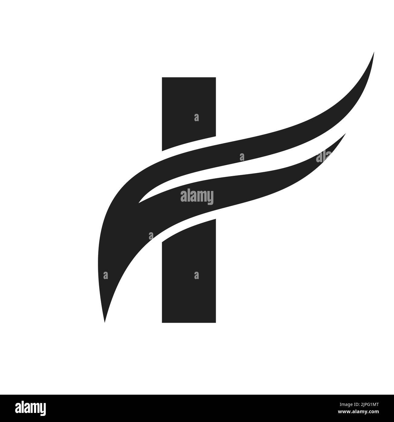 Letter I Wing Logo Design. Transportation Logo Letter I and Wings ...