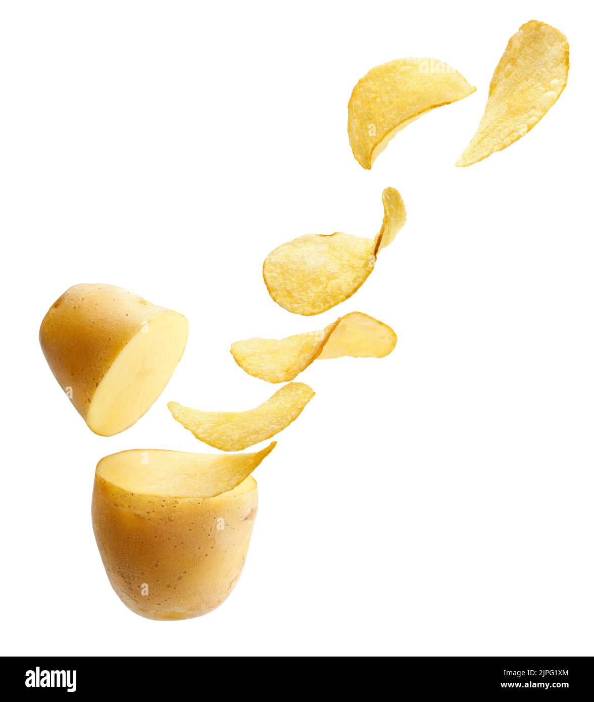 Cut potato turning chips hi-res stock photography and images - Alamy