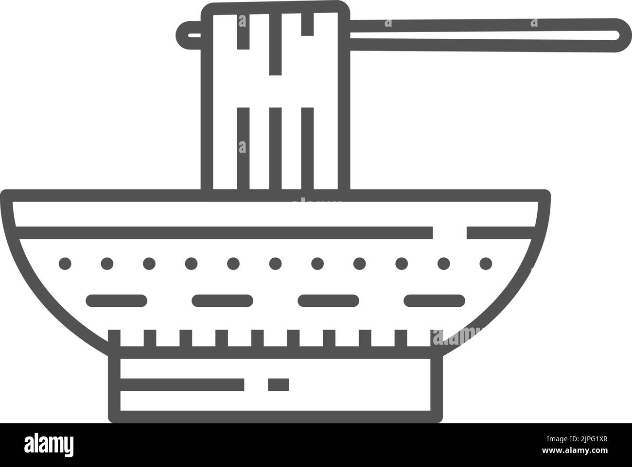 Traditional vietnamese food cooking Black and White Stock Photos ...